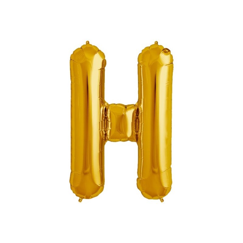 Globo metálico de 16" letra H